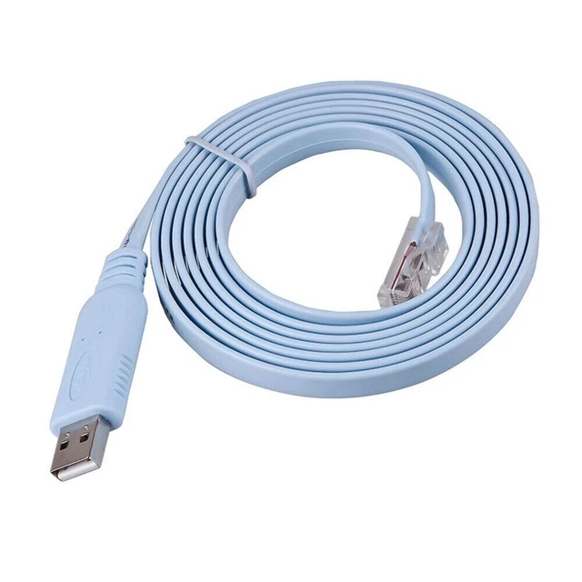 USB TO RS232 Serial to RJ45 CAT5 Console Adapter Cable for Cisco ...