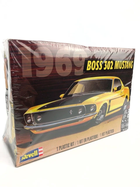 REVELL MODEL KIT 1969 Boss 302 Mustang Brand New Sealed Box Damaged $13 ...