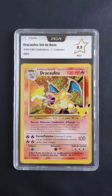 POKEMON CARD DRAGONFLY Base Set 4/102 - 25 Years Celebrations - FR ...