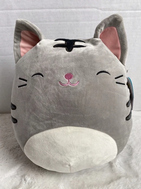 SQUISHMALLOWS KELLYTOY OFFICIAL 2021 Tally the Gray Tabby Cat 12” Super ... SQUISHMALLOWS KELLYTOY OFFICIAL 2021 Tally the Gray Tabby Cat 12” Super ...