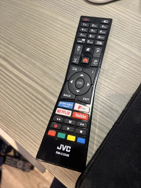 GENUINE JVC RM-C3338 TV Remote Control for Smart LED LT-49C898 LT32C696 £7.00 - PicClick UK