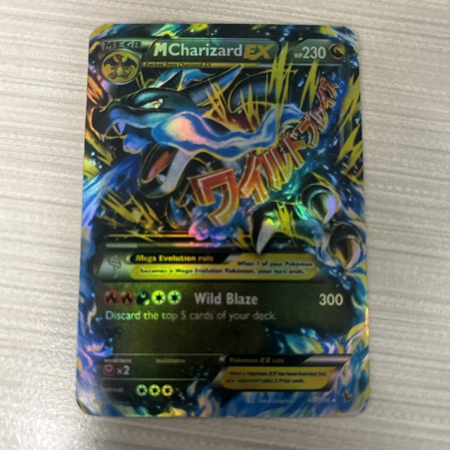 POKEMON M CHARIZARD EX 69/106 2014 Flashfire Ultra Rare Holo Pokemon ...