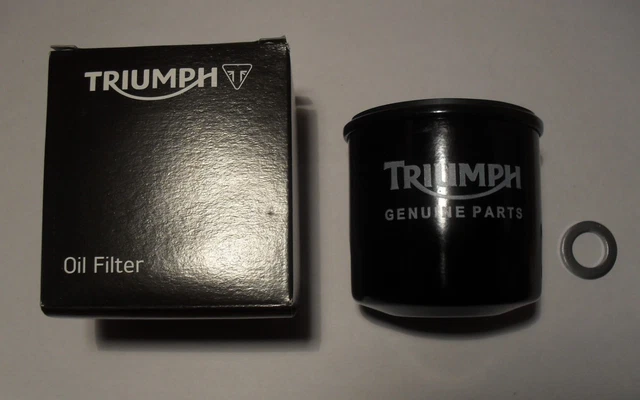 GENUINE TRIUMPH BONNEVILLE BOBBER SPEEDMASTER OIL FILTER with SUMP PLUG ...