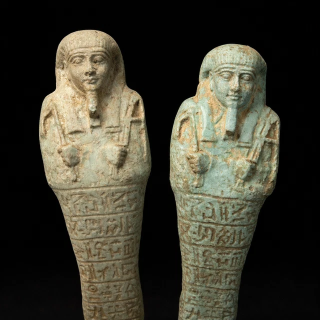 RARE ANCIENT EGYPTIAN Ushabti Shabti Statue 2 Pharaonic Stone Sculpture ...