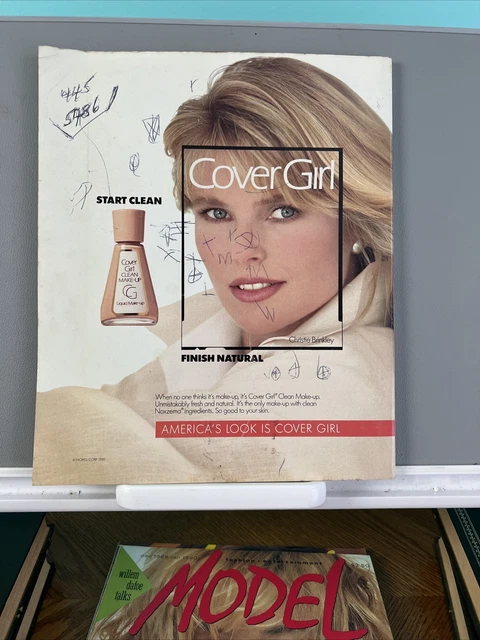 MODEL MAGAZINE VINTAGE 1989 CINDY CRAWFORD TWIGGY Jean Shrimpton Jon ...
