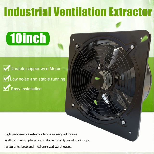 COMMERCIAL VENTILATION EXTRACTOR Axial Exhaust Air Blower Fan Garage ...