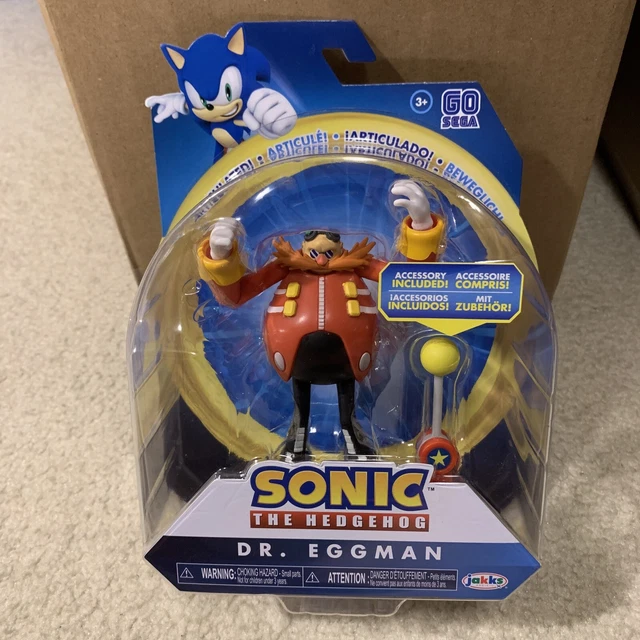 SONIC THE HEDGEHOG Dr. Eggman Toy Action Figure Articulated Checkpoint ...
