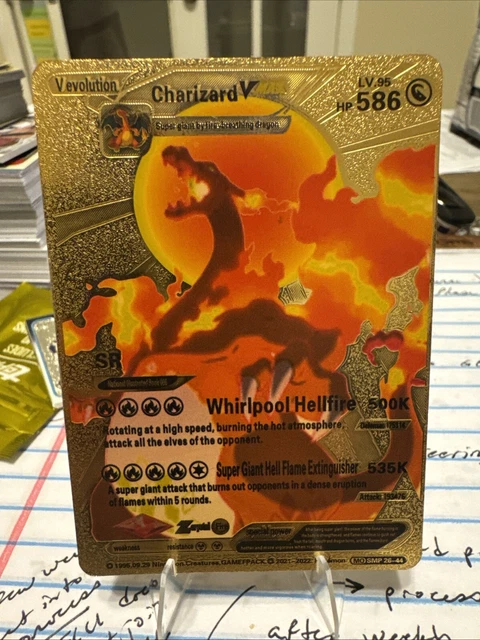 CHARIZARD V MAX Shiny Pokemon Trading Card Single Collectible Pokémon £ ...