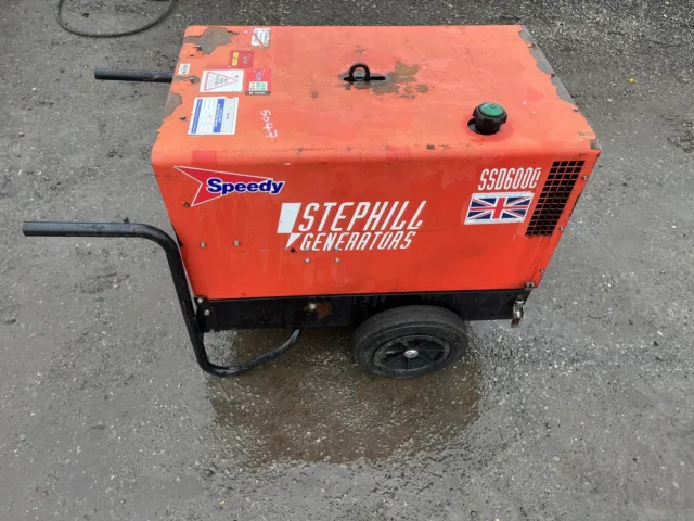 STEPHILL 6KVA 240/110V Yanmar Diesel Powered Site Generator £1,395.00 ...