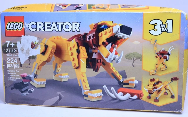 LEGO WILD LION Creator 31112 ensemble de construction 3-en-1 jouets ...