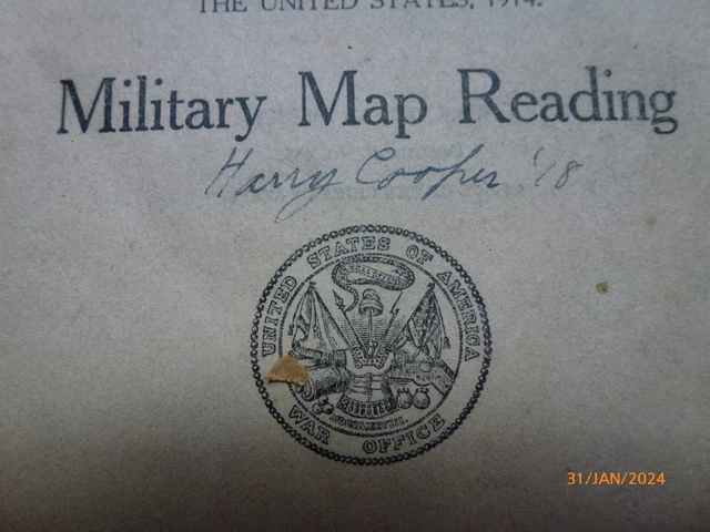 ORIGINAL WW1 US Army Manual Military Map Reading 1915 £4.99 - PicClick UK