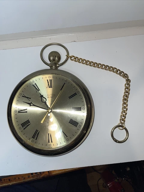 LANDEX ROYAL CRAFT Transistor Wall Clock Pocket Watch Vintage (2-221 ...
