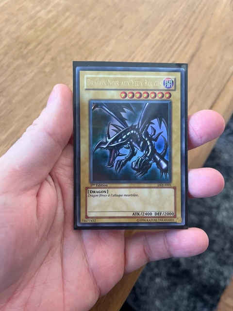 CARTE YU-GI-OH DRAGON Noir Aux Yeux Rouges 1ère Édition DDJ-F001 EUR ...