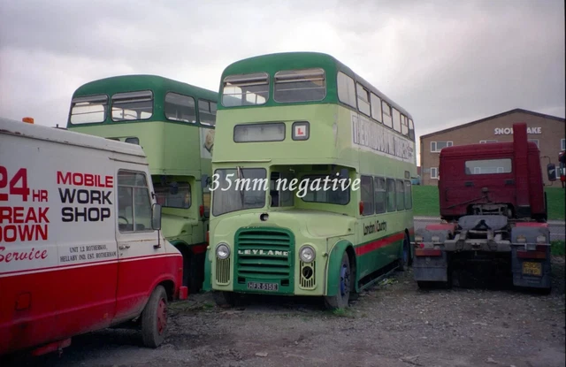 BLACKPOOL LONDON COUNTRY TRANSPORT LEYLAND PD3 BUS 515 512 35mm NEG ...