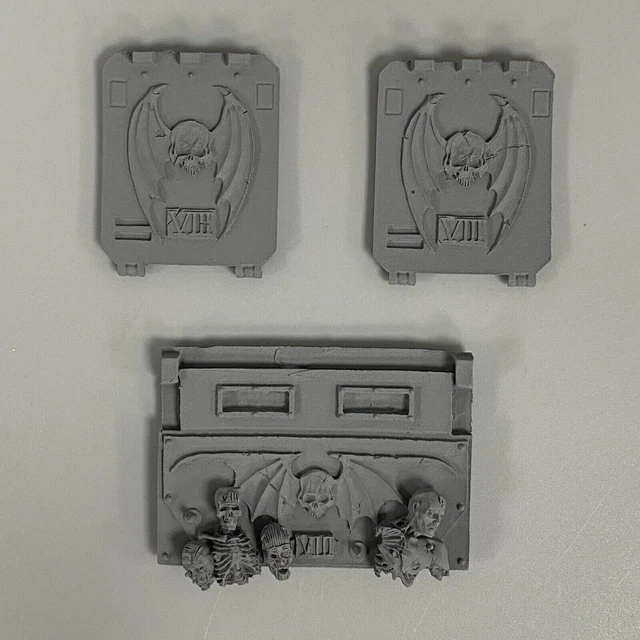 FORGE WORLD NIGHT Lords Rhino Doors Emblems Symbols Warhammer 40K Resin ...
