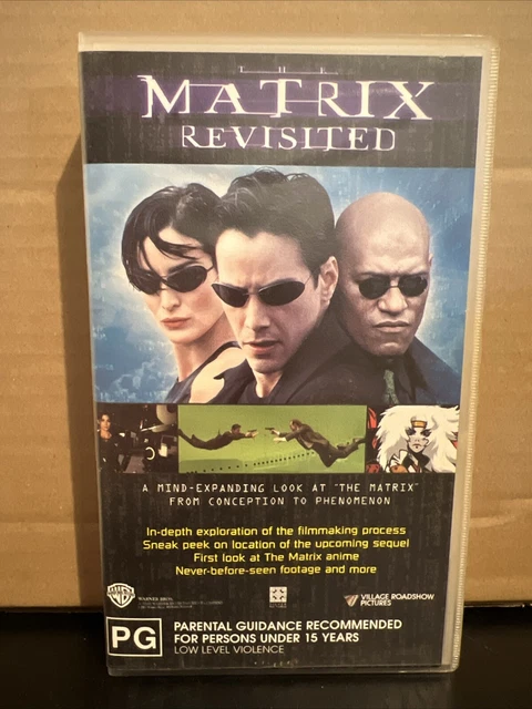 THE MATRIX REVISITED VHS Video Small Box - Keanu Reeves, Lawrence ...