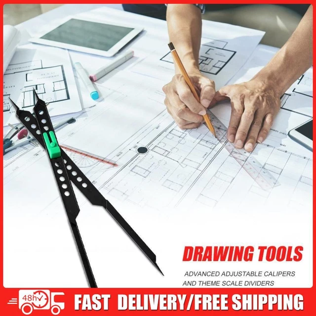 ADJUSTABLE PROPORTIONAL SCALE Divider Drawing Tool for Artists Art ...