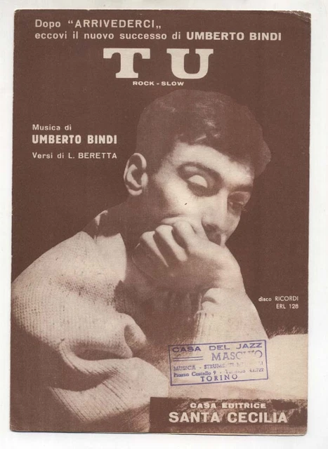 SPARTITO UMBERTO BINDI Tu 1959 Sheet music Beretta EUR 5,90 - PicClick FR