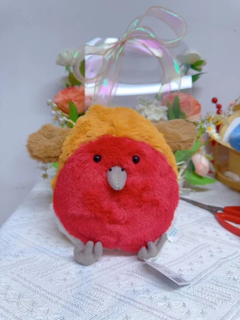 ADORABLE PLUM ROBIN Winter Bird Plush Toy NWT & Dust Bag UK Snow Angel ...