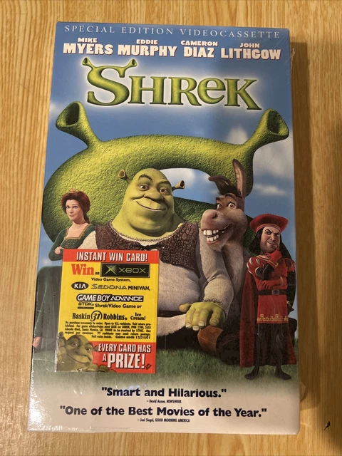 SHREK VHS EDDIE Murphy Mike Myers (VHS, Clamshell, 2001) Vintage £13.21 ...