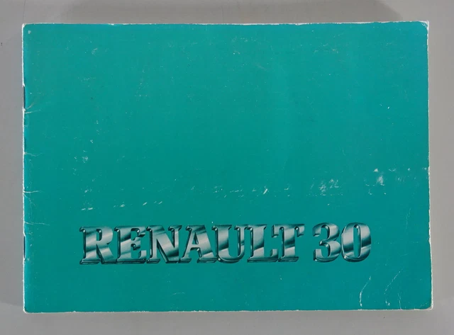 MODE D 'EM Ploi / Manuel Renault R30 Ts / Tx Support 11/1981 EUR 33,53 ...