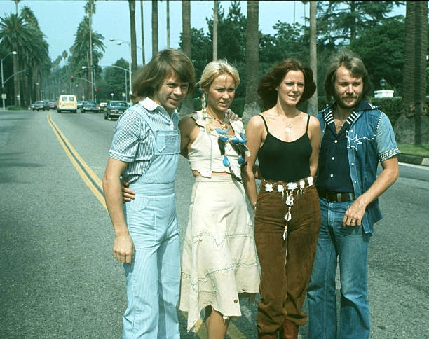 Abba Agnetha Faltskog Bjorn Ulvaeus Benny Andersson Anni Frid 1976 Old