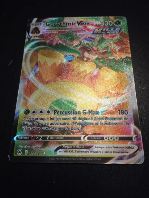 CARTE POKÉMON GORYTHMIC VMAX 023/264 - Ultra Rare - EB8 Poing de Fusion ...