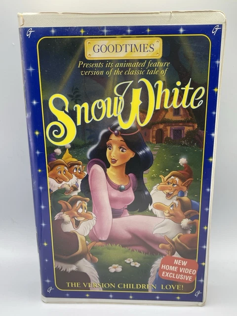 VHS CLASSIC TALE of Snow White Goodtimes Home Video Exclusive 7 Dwarf's ...