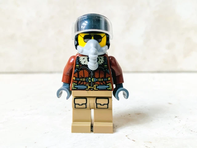 LEGO CITY TOWN Top Gun MAVERICK Tom Cruise Attore TV Movie Minifigure ...