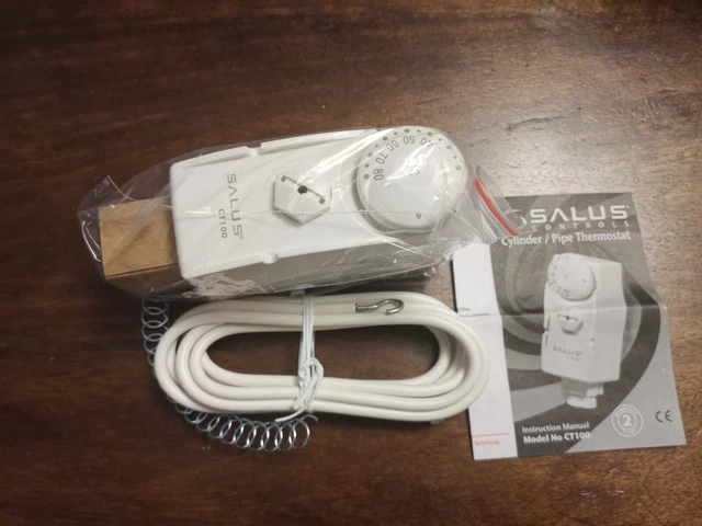 SALUS CT100 CYLINDER Pipe Mechanical Thermostat for Hot Water Cylinder ...