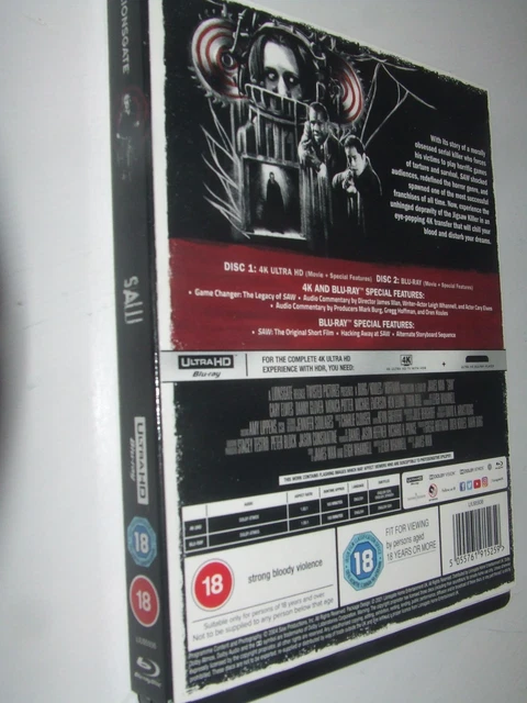 SAW 4K ULTRA HD Danny Glover Cary Elwes £18.49 - PicClick UK