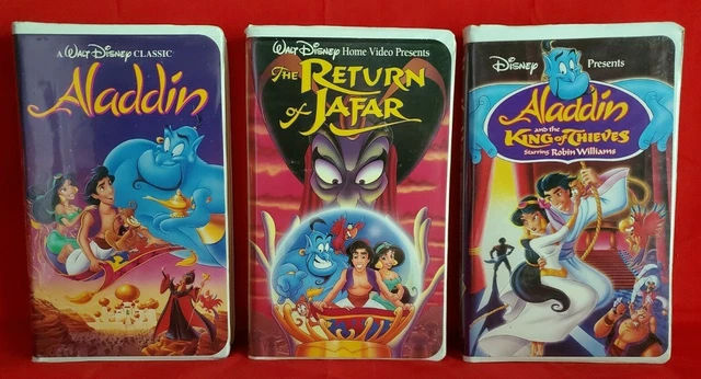 ALADDIN, THE RETURN of Jafar, and the King of Thieves 3 Disney Animated ...