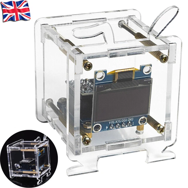 ESP8266 DIY ELECTRONIC Set OLED Display Mini Clock + Shell Soldering Project UK £12.34 - PicClick UK