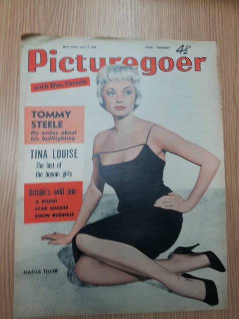 1959 PICTUREGOER FILM MAGAZINE Cover NADJA TILLER £5.99 - PicClick UK