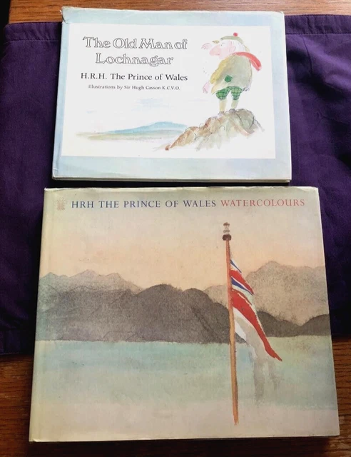 2 FIRST ED Old Man Of Lochnagar & Watercolours Prince of Wales King ...