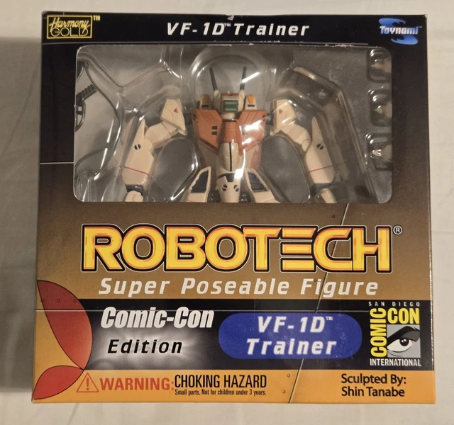 ROBOTECH VF-1D TRAINER Super Posable 6” Figure Comic-Con Edition Rare ...