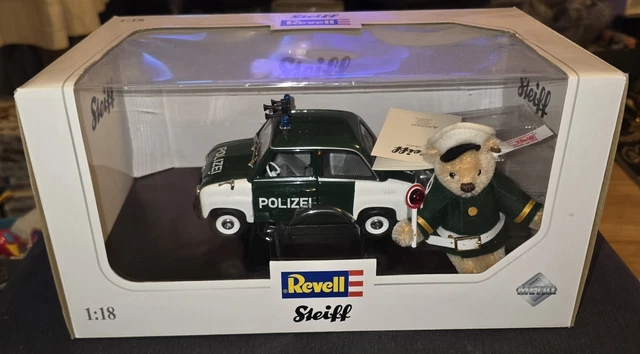 STEIFF TEDDY BEAR and Revell 1/18 Scale Car Goggomobil T250 Polizei ...