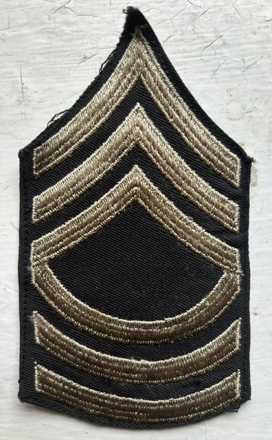WW2 US ARMY Master Sergeant Rank Stripes Pair American Original (1) £19 ...