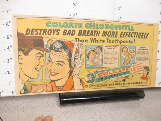 NEWSPAPER AD 1953 COLGATE chlorophyll toothpaste VEL dishwashing soap ...