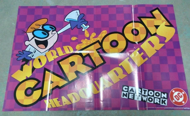 DEXTER'S LABORATORY CARTOON Network Headquarters Promo Poster 22" x 34 ...