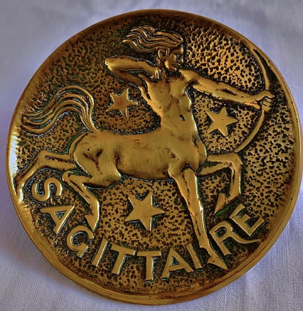 ANCIEN VIDE POCHE en bronze signé Max Le Verrier signe Zodiac ...