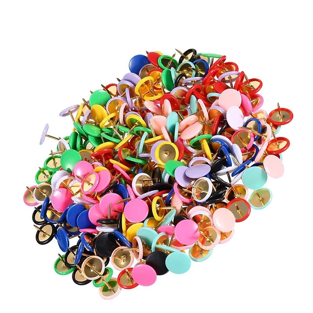 300 PCS DECORATIVE Push Pins Heavy Duty Thumb Tacks Colorful Flat for ...