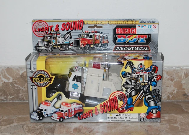 EMERGENCY BOT DIE cast metal robot transformable transformable ...