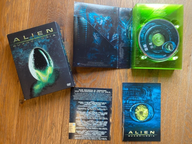 ALIEN QUADRILOGIA 9 Dvd Box Cofanetto Libretto FILM Ridley Scott regia ...