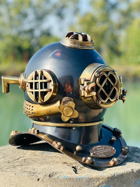 CASQUE DE PLONGÉE Antique De 18" Pouces Casque De Plongée Sous-Marine V ...