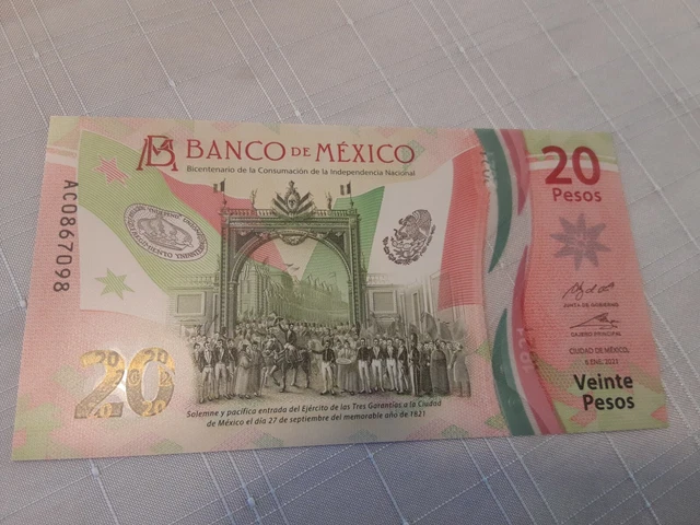 MEXICO 2021 UNCIRCULATED 20 Peso Bank Note $3.00 - PicClick CA