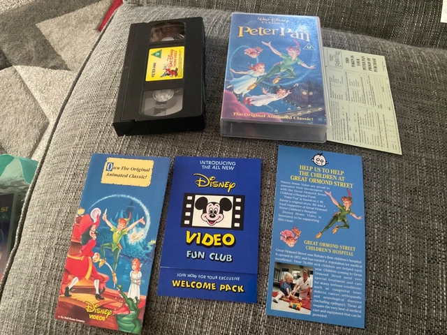DISNEY CLASSICS PETER Pan Vhs Video Tape With All Info Vgc £12.99 ...