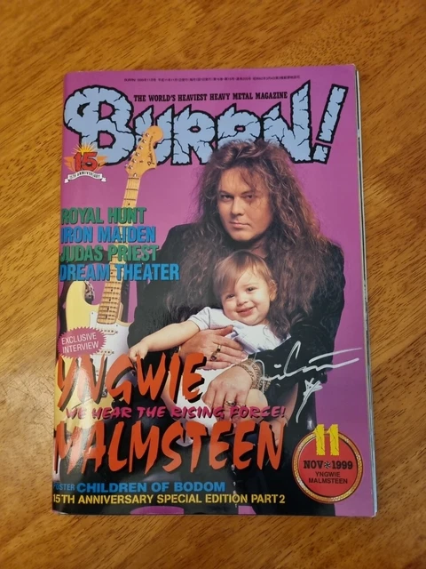 BURRN! HEAVY METAL Magazine Nov. 1999 Yngwie Malmsteen SIGNED COPY EUR ...