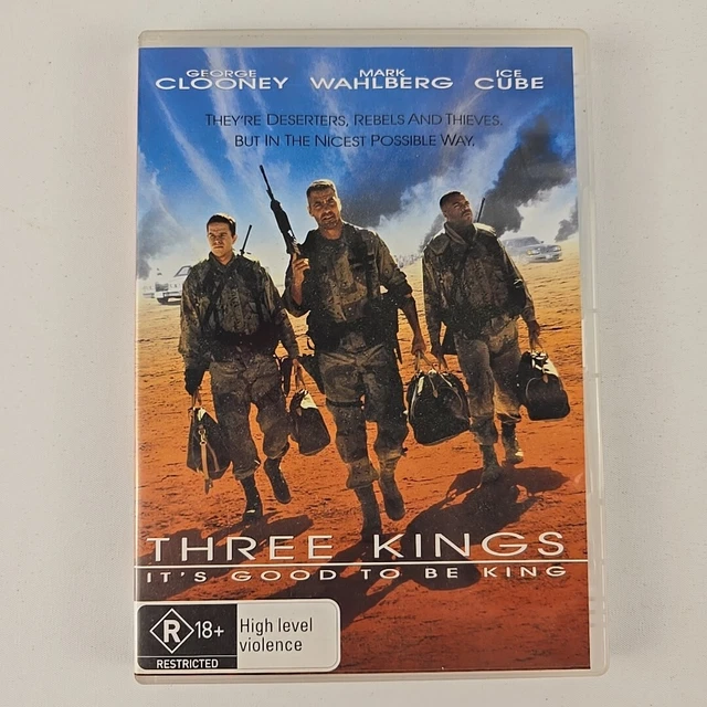 THREE KINGS DVD 2000 George Clooney Mark Wahlberg - Region 4 Free ...