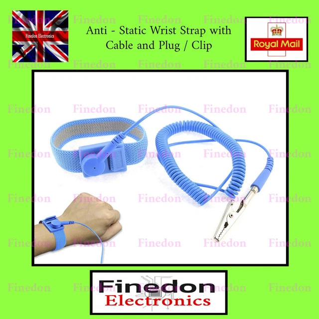 ANTI STATIC WRIST Strap ESD Grounding Electricity Discharge Band - UK ...